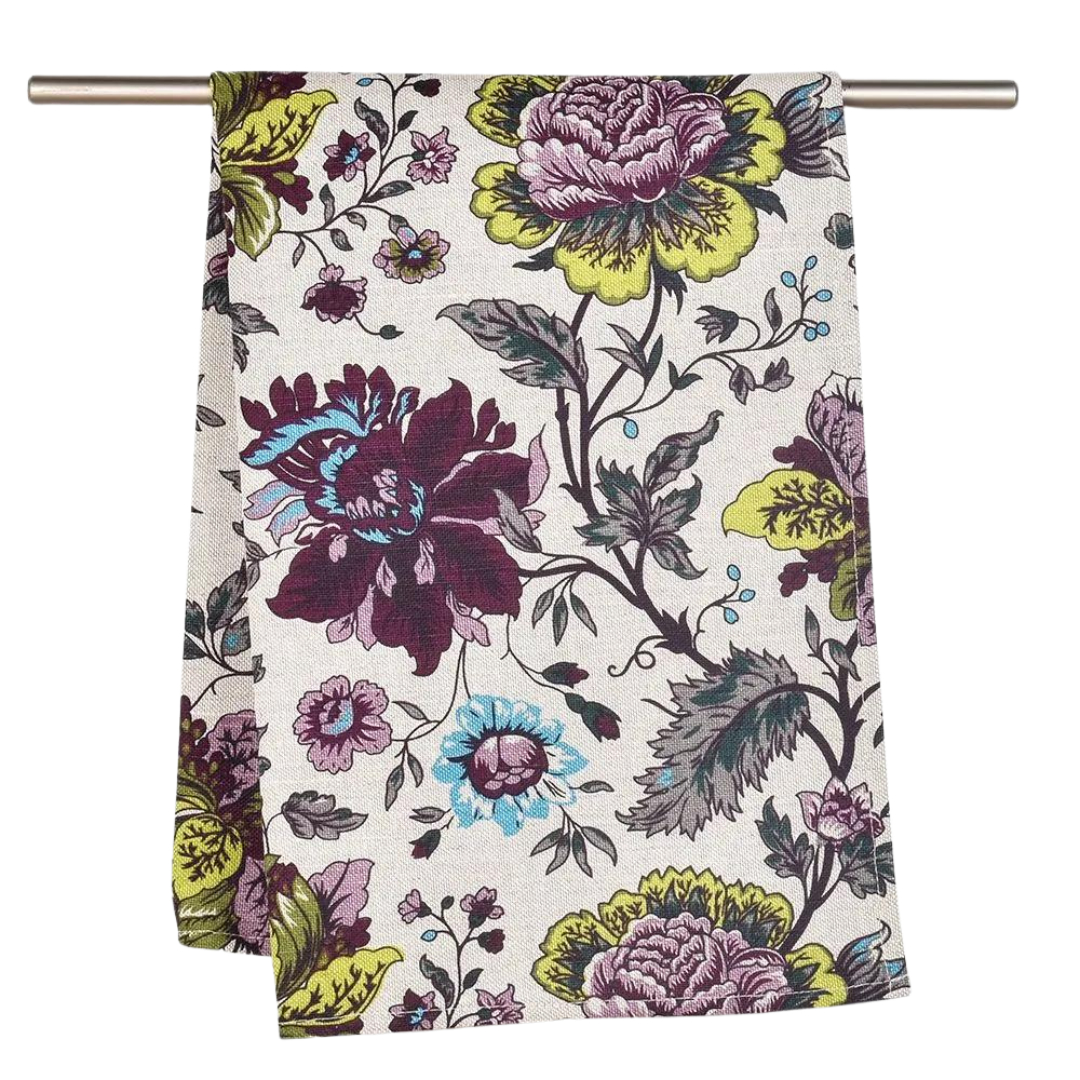 Towel Romantic flowers | Linen By Linas