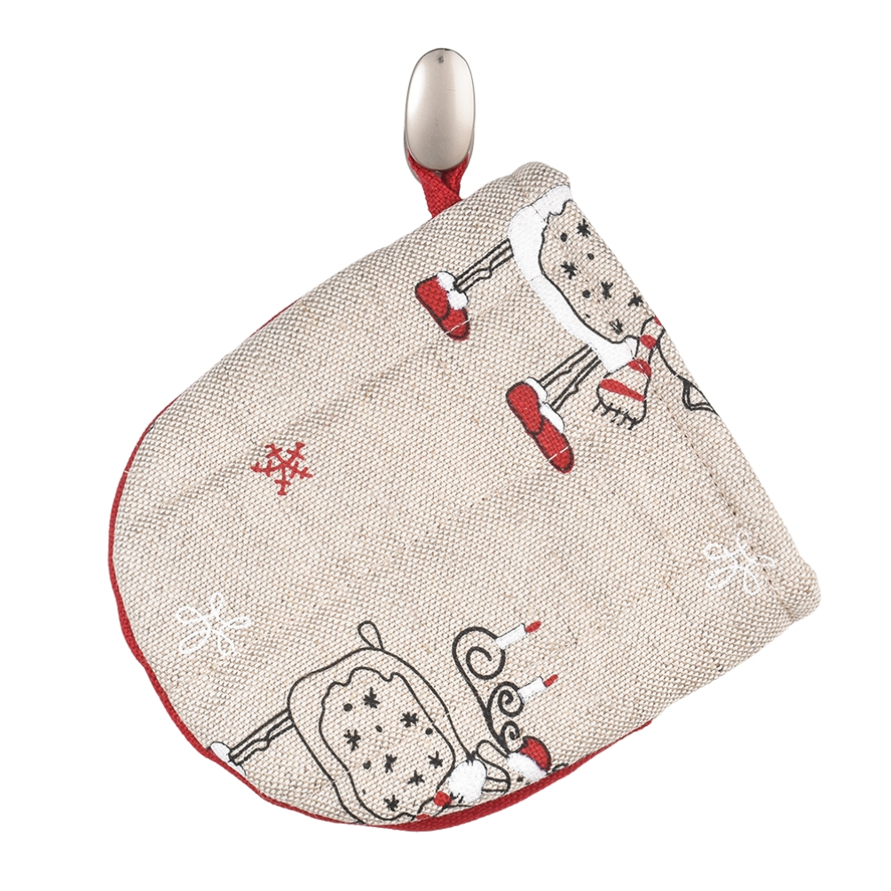 Mini mitten Deers with candles | Linen By Linas