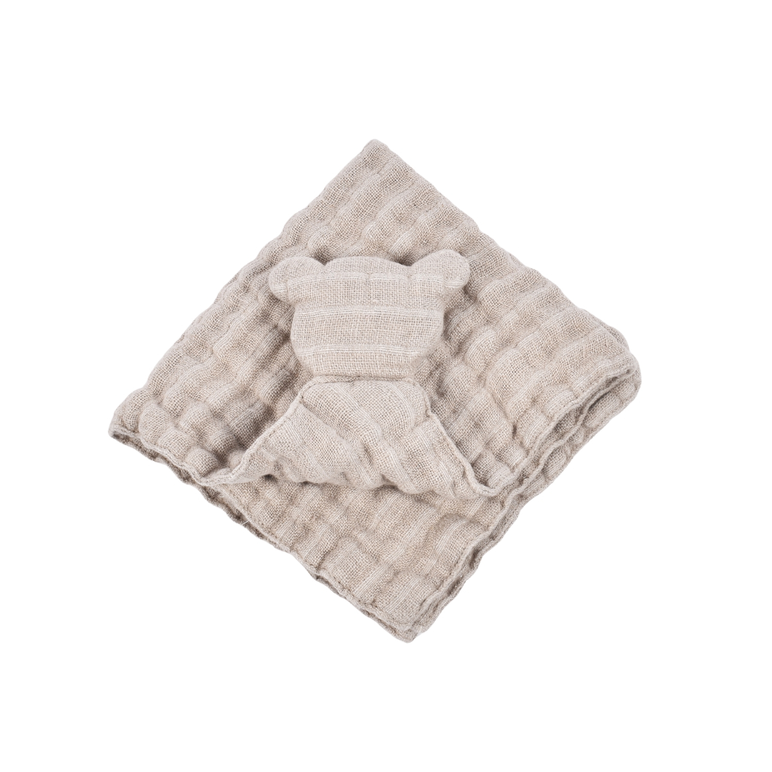 Sand color babies comforter Teddy Bear | Linen By Linas