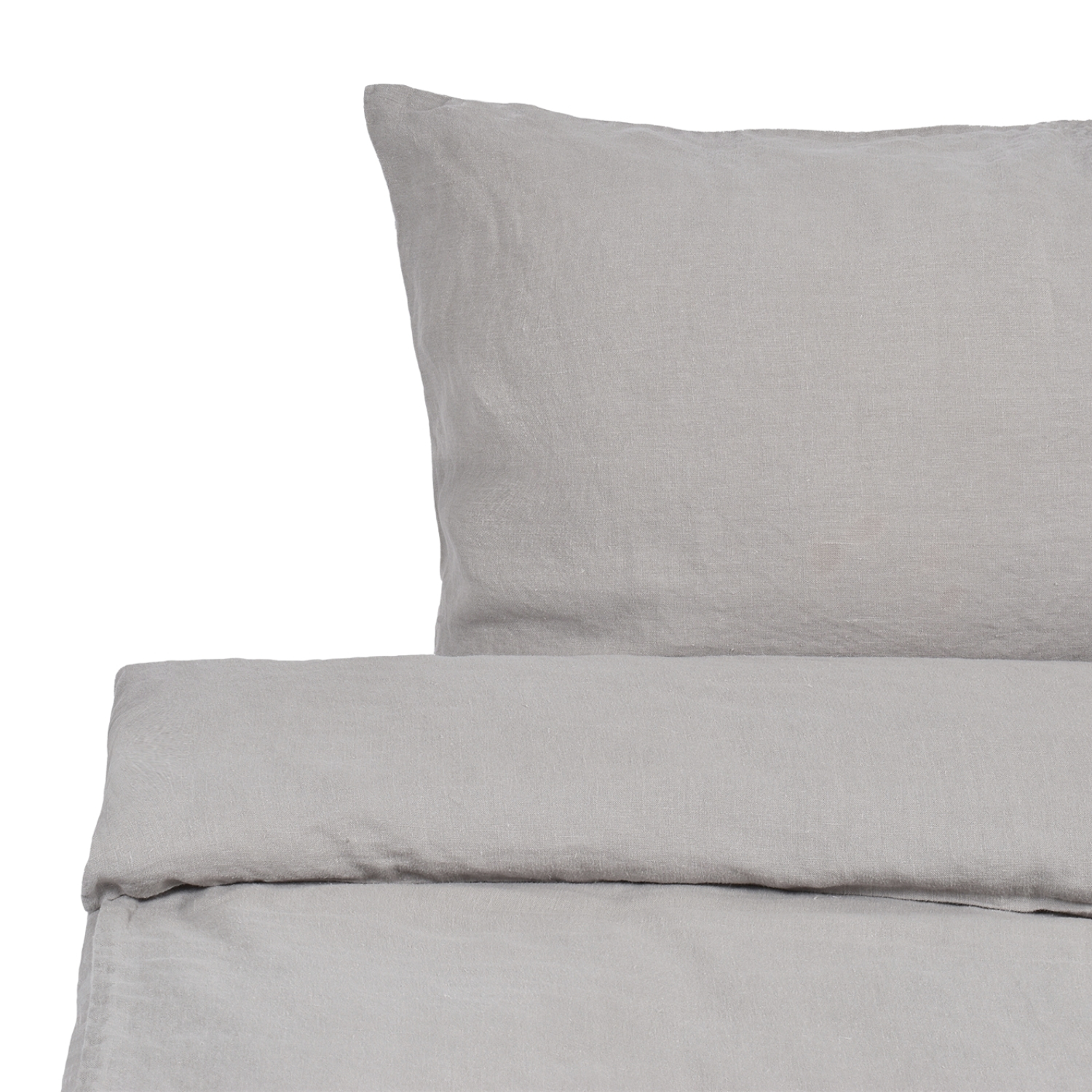 Light grey washed linen bed set, several sizes | Linen By Linas
